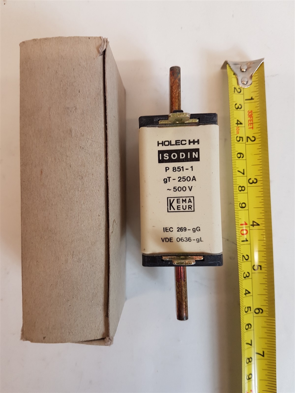 Holec P-851-1 IsoDin Fuse Link gT 250A 500V 3328.136 (Eaton) - New | eBay