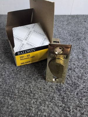 Baldwin 5391 003 Adjustable Latch ONLY in Polished Brass One Each | eBay