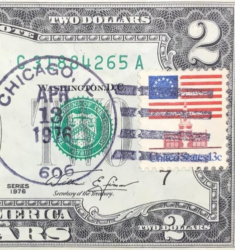 1976 $2 "Chicago, Illinois" First Day Issue! X4265 Choice VF! Crispy ...