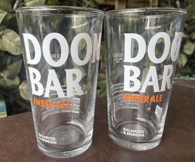 2 x Doom Bar Pint Glass Amber Ale Man Cave Sharps Brewery New | eBay UK