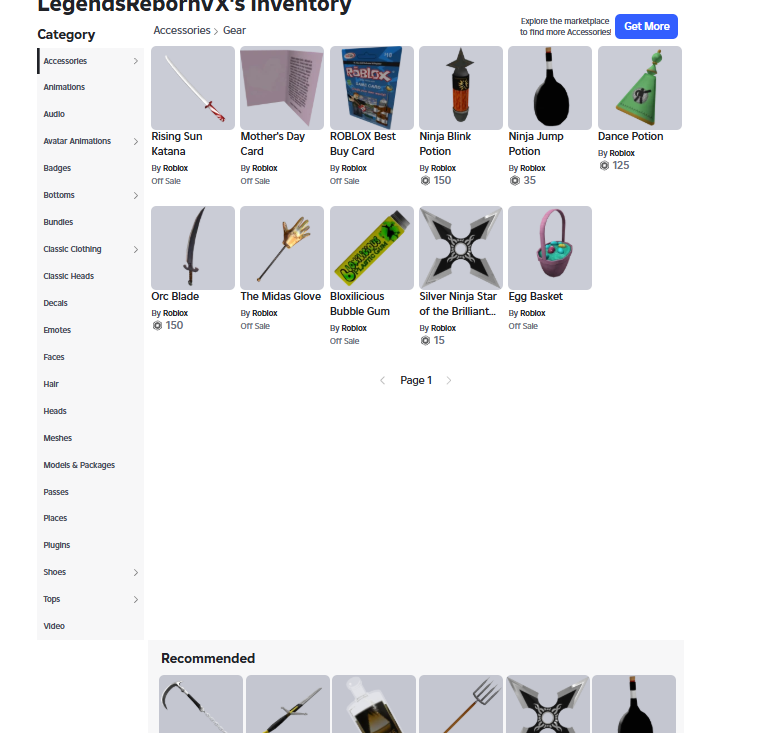 ROBLOX + 30+ OFFSALES + 2010 OG JOIN DATE + OG RARES OFFSALES + RARE ...