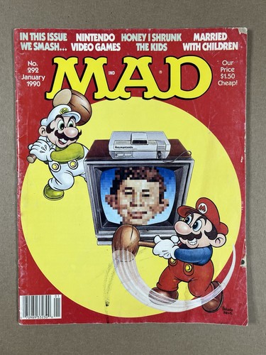 MAD #292 - 1990 - NINTENDO SUPER MARIO BROS. PARODY COVER - MAGAZINE ...