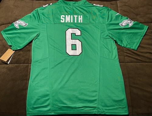 Mens 2024-25 Philadelphia Eagles DeVonta Smith Kelly Green Alt. Jersey ...