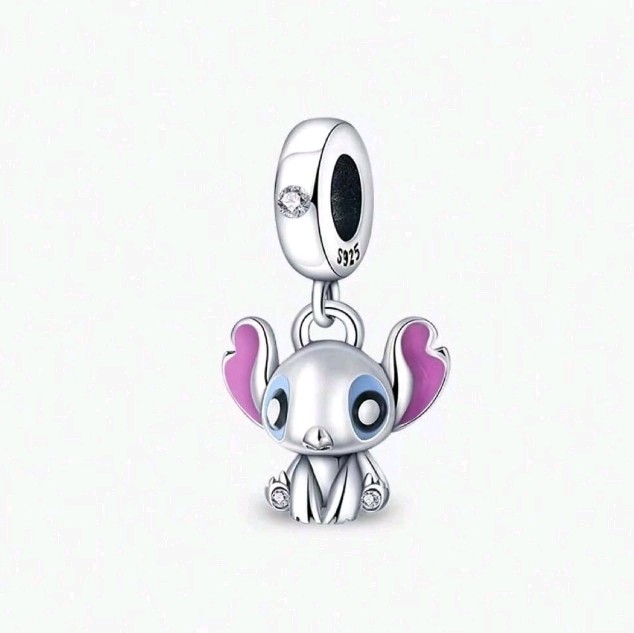 Disney Stitch charm in S925 sterling silver | eBay