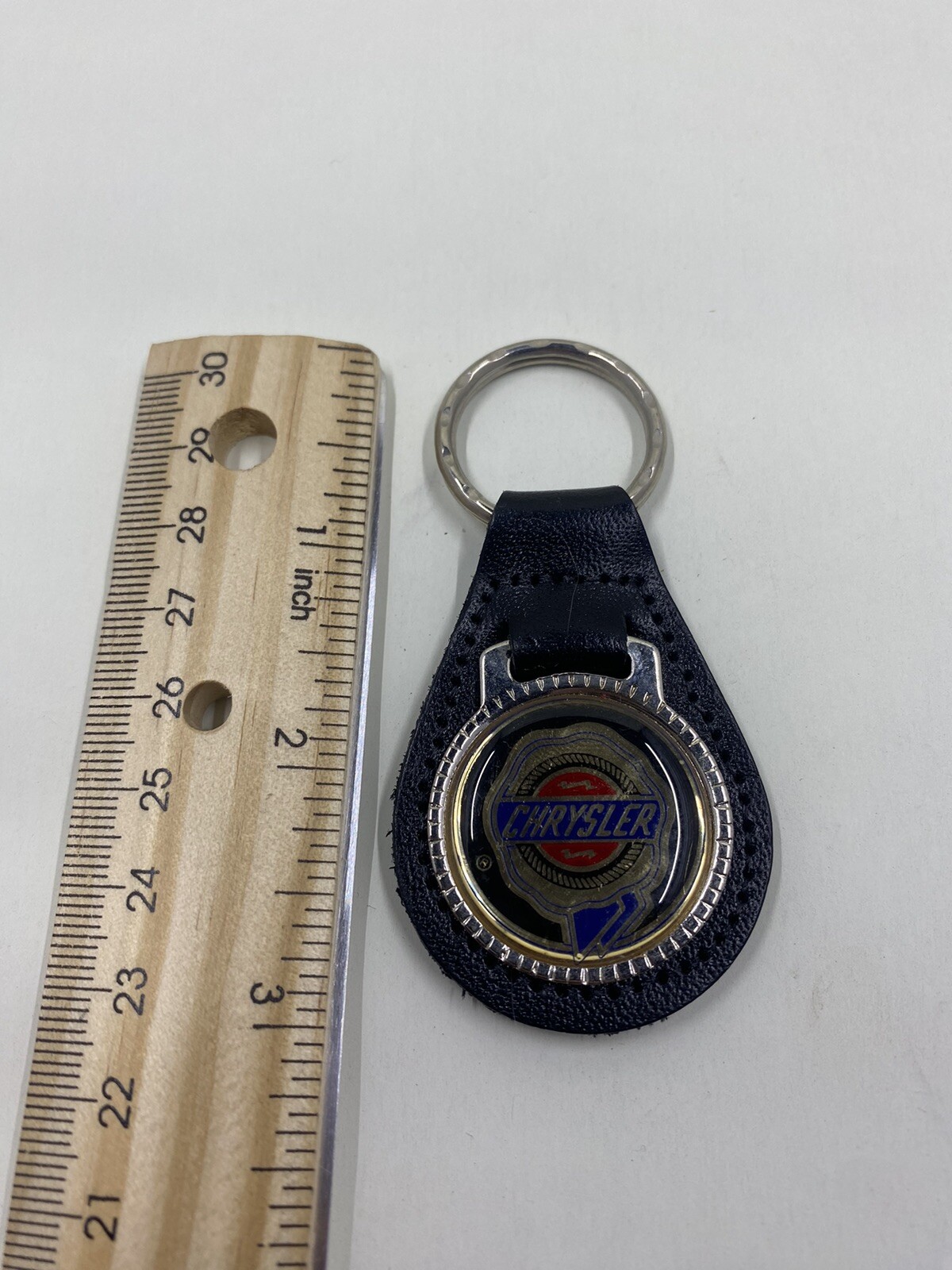 Vintage Chrysler Key Ring Fine Top Grain Leather | eBay