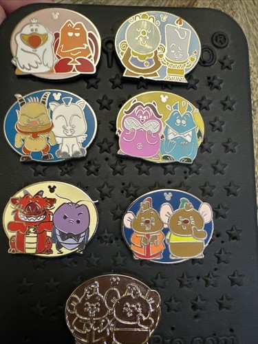 Disney Duos Hidden Mickey full Pin Set W/ chaser 2019 WDW 7 Pins | eBay