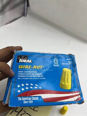 (QTY 100) Ideal 30-074 Wire-Nut 74B Wire Connector, Yellow | eBay
