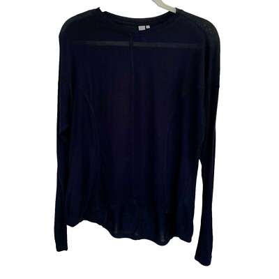 Sweaty Betty London Easy Peezy Long Sleeve Top Tee T-shirt yoga Size S ...