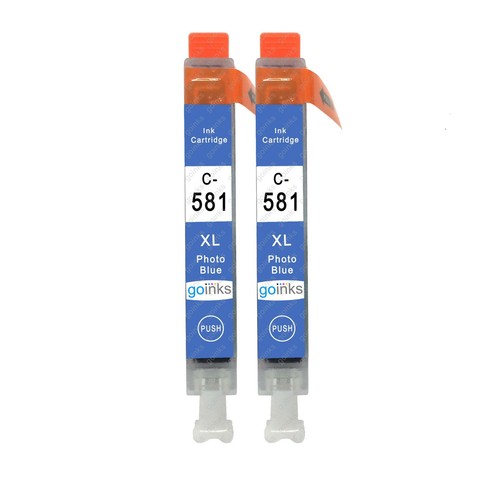 2 Photo Blue Ink Cartridges for Canon PIXMA TS6351 TS8151 TS8252 TS8352 ...