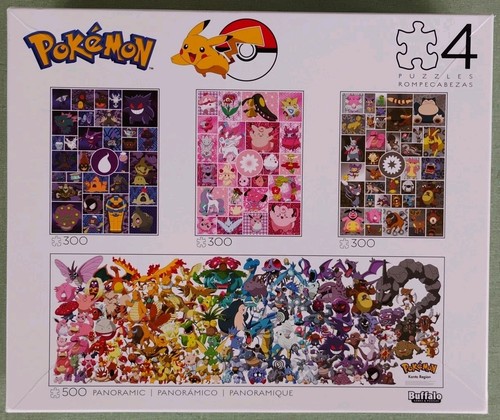 Pokémon Puzzle Buffalo - 4 in 1 Panoramic PSYCHIC FAIRY DARK GHOST TYPE ...