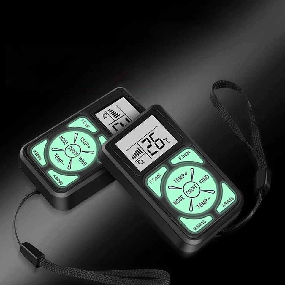 Compact LCD Air Conditioner Remote Control Works with For All Common ...