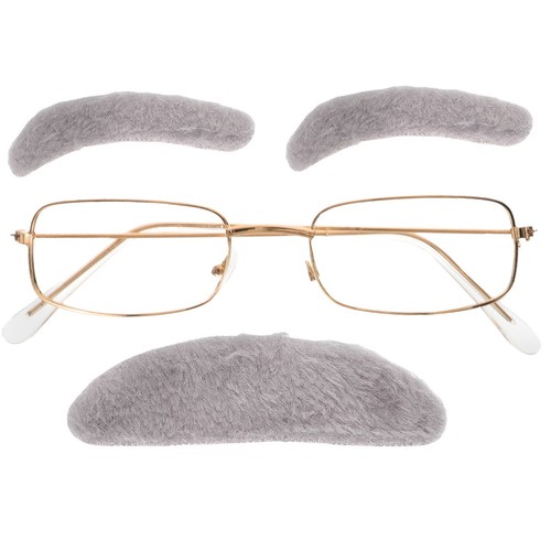 Old Man Accessories Mustache Costume Fake Beard Realistic Beards for ...