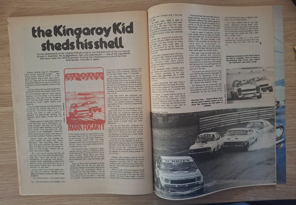 Motor Manual 1976 Sep Ford Falcon XC GT XW ph 2 GTHO Holden HX VW Golf ...