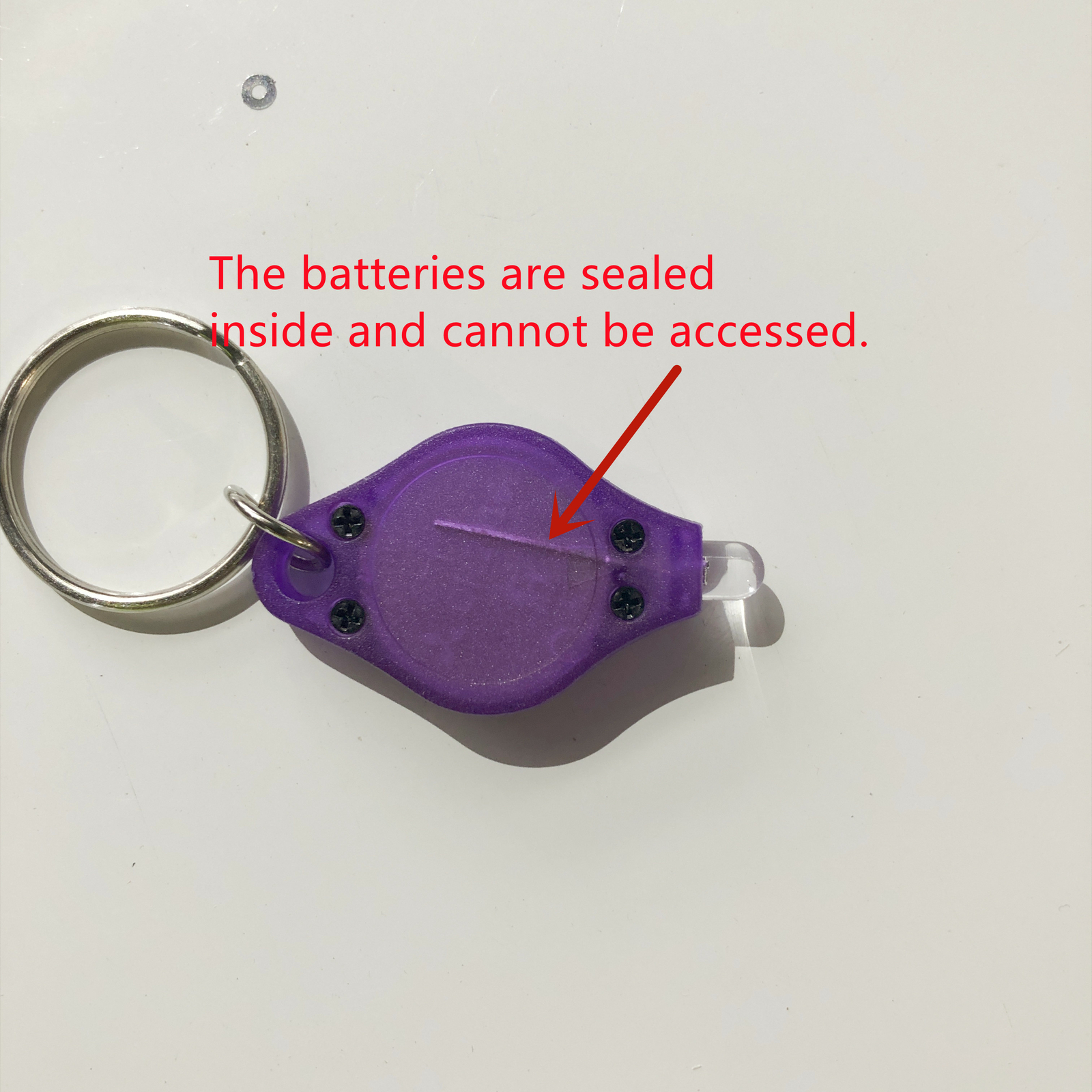 UP10PCS LED Keyring Torch UV Key Ring Purple Light Chain Light Battery ...