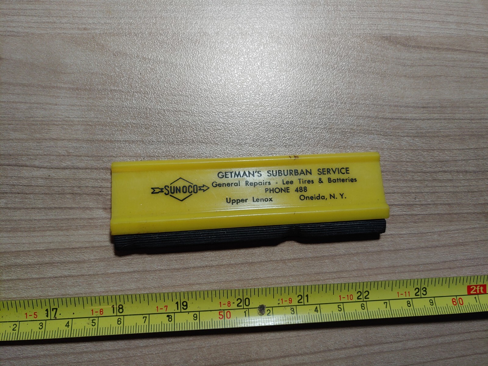 Vtg Getman's Suburban Service Sunoco Oneida NY Advertising Car Window Scraper | eBay