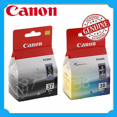Canon Genuine PG37+CL38 Ink Set->IP1800/IP1900/IP2600/MP140/MP190/MP210 ...