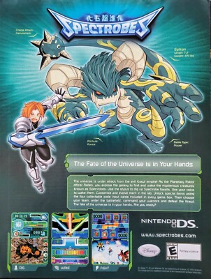 2007 SPECTROBES Disney Nintendo DS Video Game = Promo Print AD / Poster ...