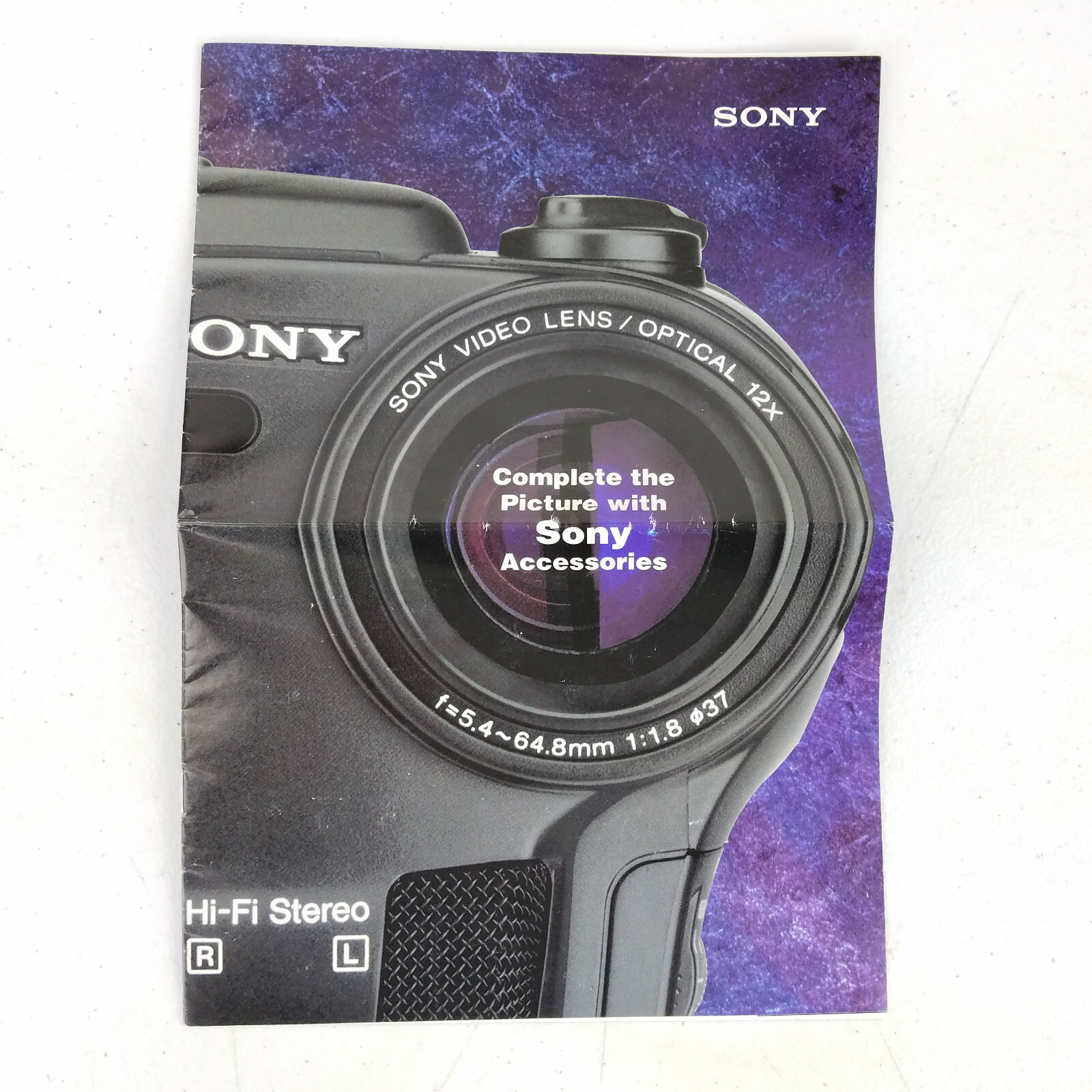 Vtg 1995 Sony Accessories Advertisement Pamphlet Brochure Booklet ...