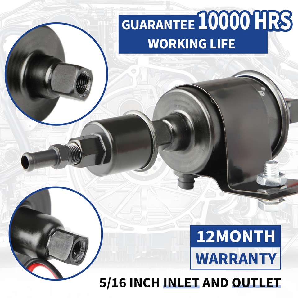 Advanced 12V Universal Fuel Pump Electric Gas Diesel Inline Low ...