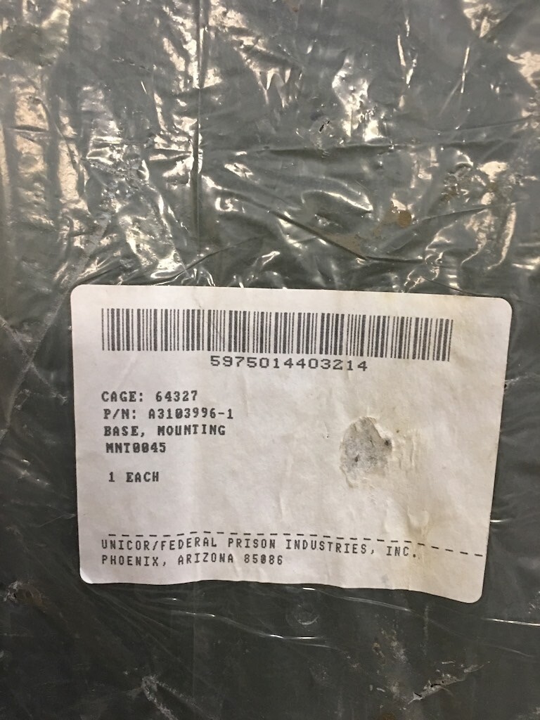 Military Electrical Fitting Mounting Plate Aluminum 19x21 in 5975-01 ...