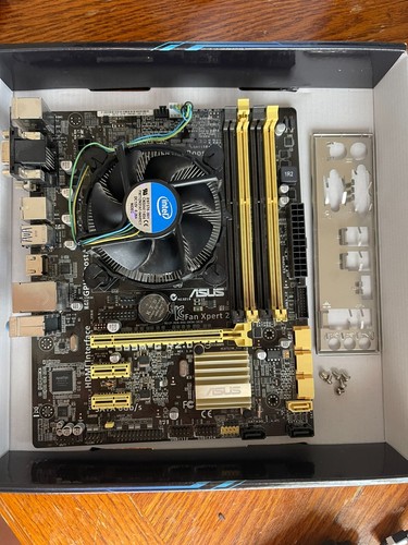 ASUS B85M-G R 2.0 Micro ATX LGA1150 Motherboard w/ i5-4460 @ 3.2GHz CPU ...
