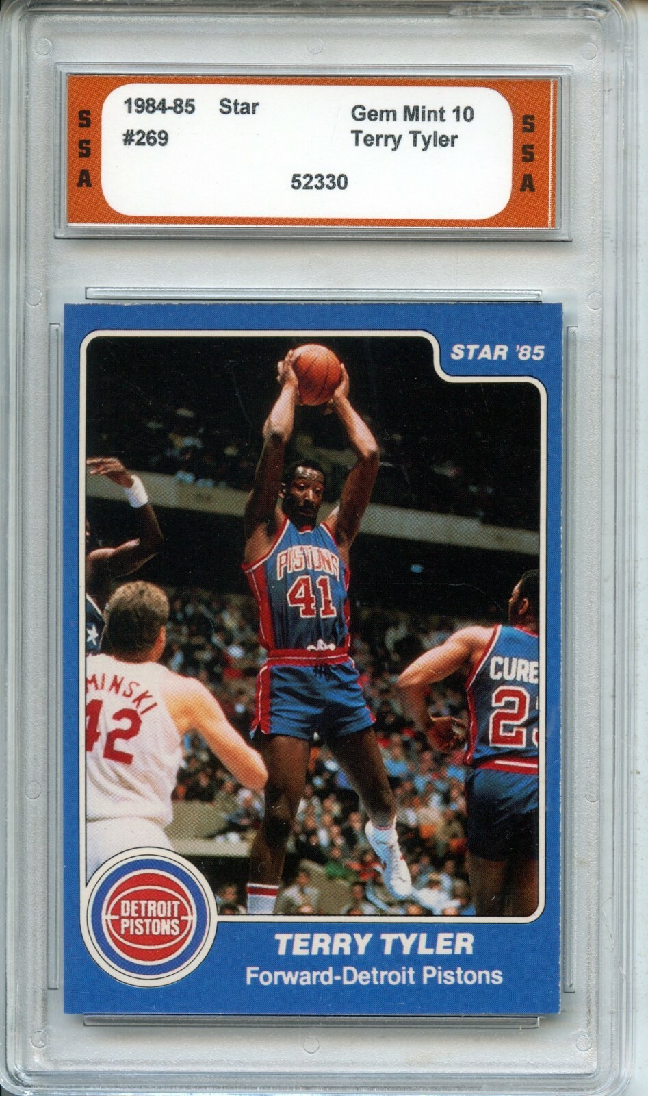 1984-85 Star #269 Terry Tyler SSA 10 Gem Mint Detroit Pistons | eBay