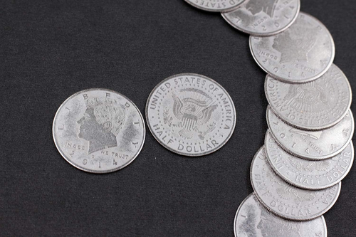 10pcs Super Thin Palming Coins (Half Dollar Version) Magic Tricks ...