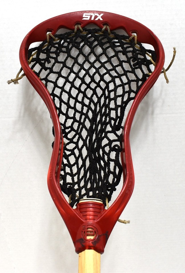 Lacrosse Stick Burd Wood Works Shaft Red/Orange STX Head Netted | eBay