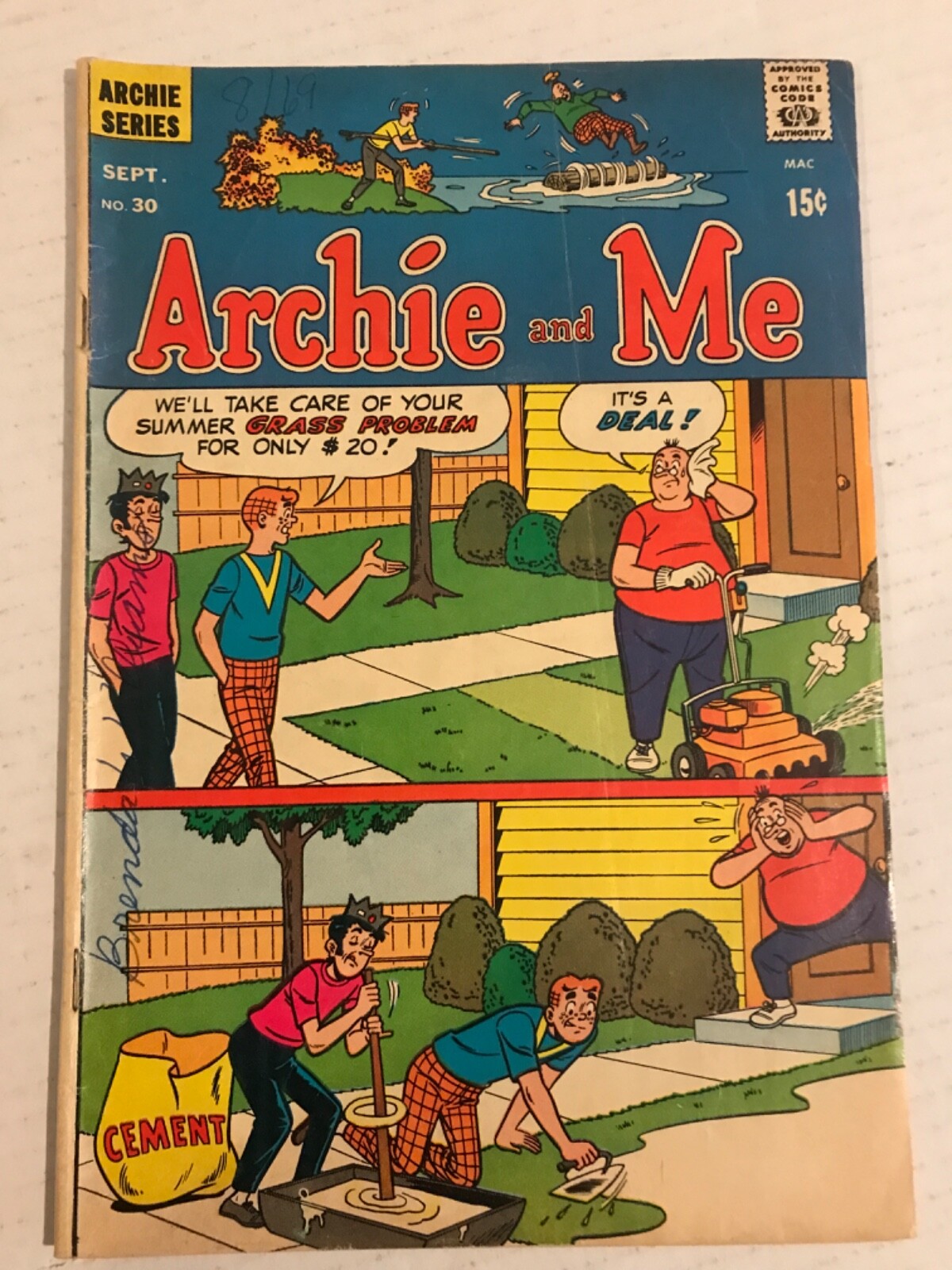 ARCHIE and ME #30 9/69 VG- ; Principal Weatherbee, Jughead cover, Golf ...