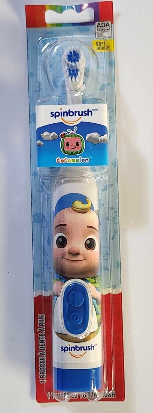 CoComelon Spinbrush Kids Electric Toothbrush, Battery-Powered, Soft ...