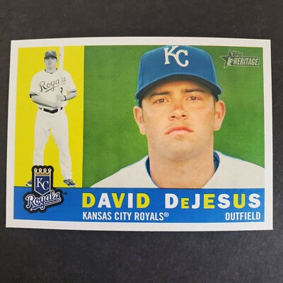 2009 Topps Heritage Baseball #367 David DeJesus Kansas City Royals | eBay