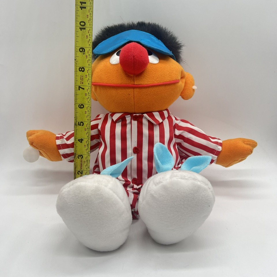 Tyco Sesame Street Sing & Snore Ernie PJs Plush Doll Not Working ...
