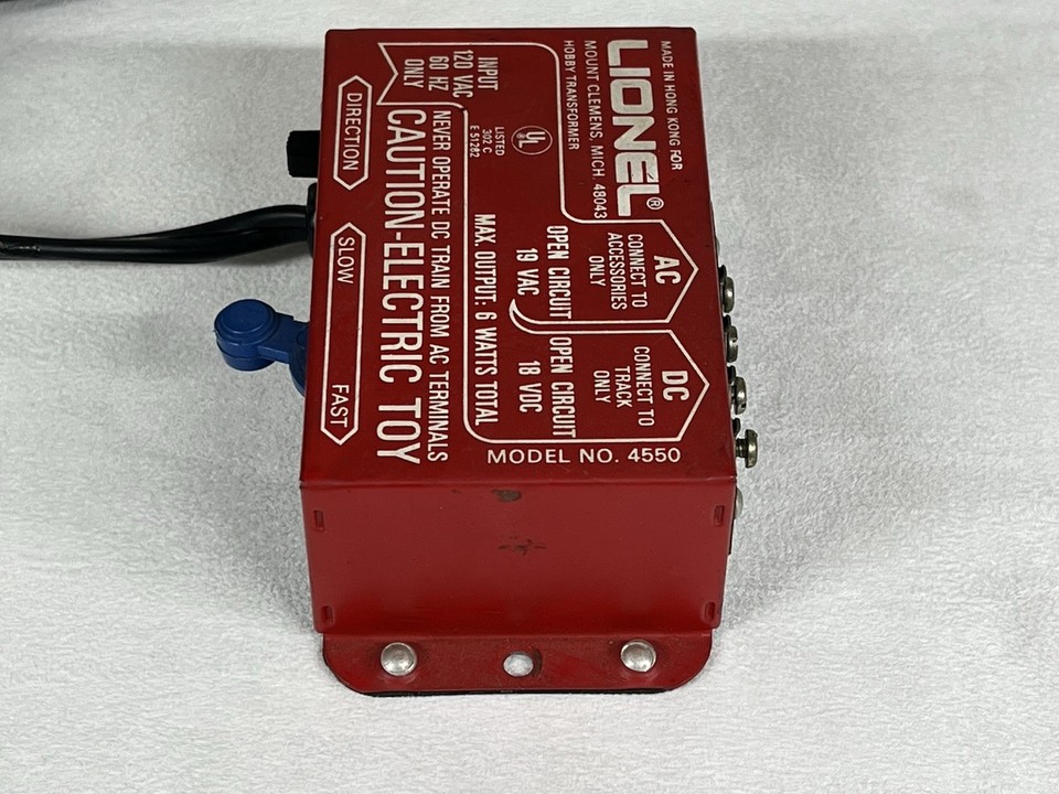 Vintage Lionel HO Train Power Pack Transformer Model 4550 - For Parts ...