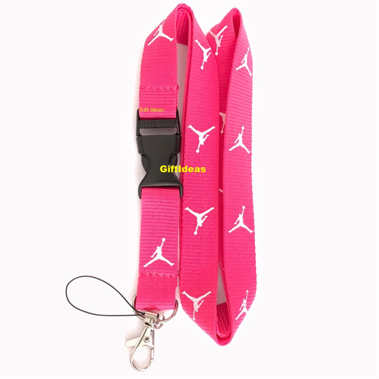 Jordan Lanyard Detachable Keychain iPod Camera Strap Badge ID JorPink ...