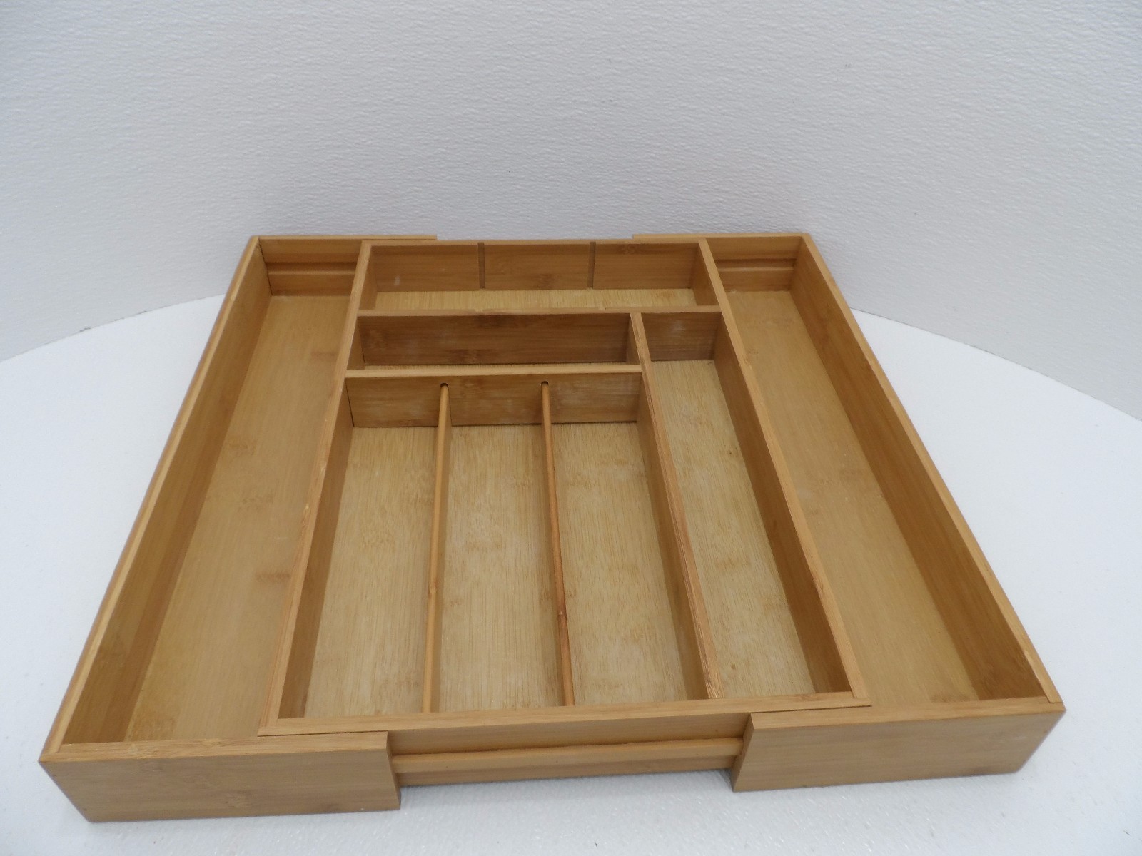 Organizer 6-8-Slot Expandable Bamboo Drawer Organizer Large Tray 18"X ...