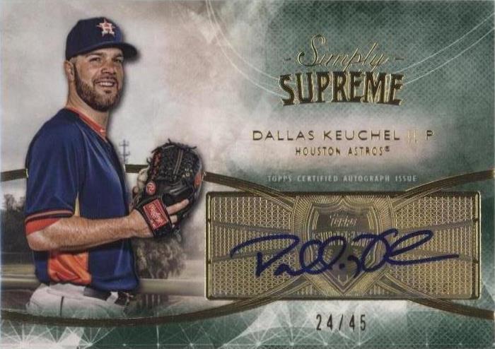 2014 Topps Supreme - Simply Supreme Autographs Dallas Keuchel #SSU-DK ...