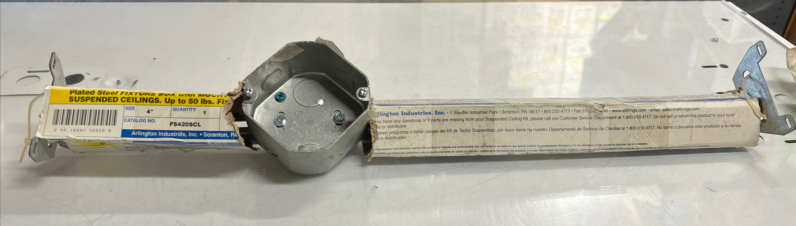 NEW - FS420SCL 4" Suspended Ceiling Fixture Kit - NOS | eBay