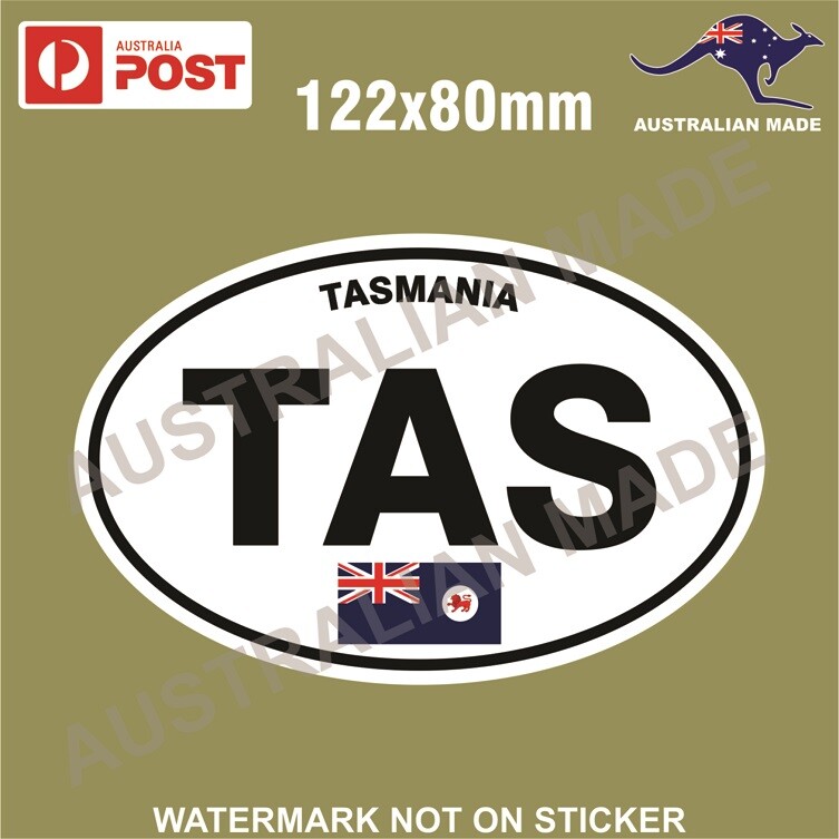 TAS TASMANIA STATE STICKER FOR GREY NOMAD CARAVAN MOTORHOME | eBay