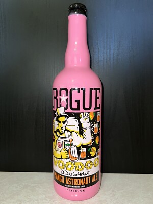 ROGUE Voodoo Doughnut Bacon Maple Ale EMPTY Beer Glass BTL w/Cap 750ml ...