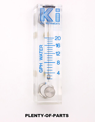 Key Instruments FR2000 Variable Area Flow Meter 2 to 20 GPH Panel ...