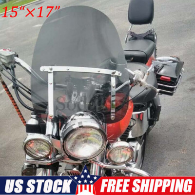 For Indian Chief Dark Horse Scout 17"×15" Large Windshield Windscreen ...