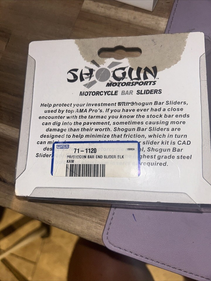 new Shogun Bar End Sliders Black #725-1409 tm9 | eBay