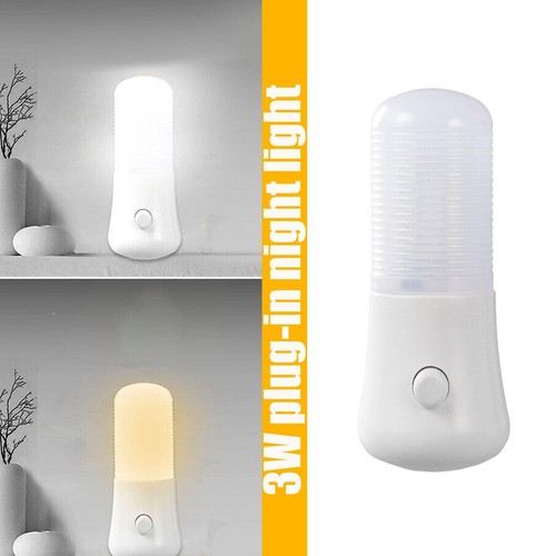 US Plug 3w Plug-In Wall Manual Led Night Light On/Off Switch Indoor L ...