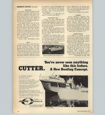 1970 PAPER AD Cargile Cutter Motor Boat 28 Houseboat | eBay