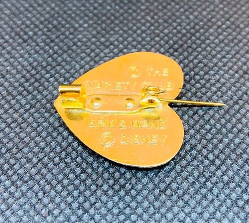 Disney Arm & Wand Heart Lapel Pin The Variety Club Mickey Sorcerer ...