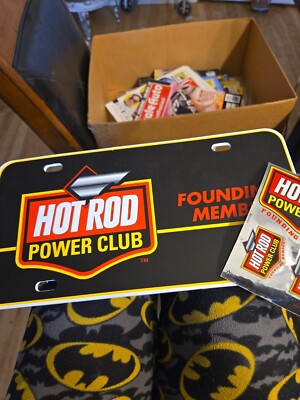 Hot Rod Magazine Power Club "Founding Member" Booster Plate 2 Plates ...