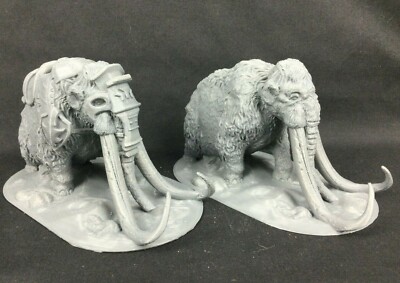 Armored Mammoths (28mm Scale) 3d printed Miniatures for D&D RPG | eBay