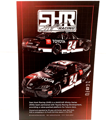 2024 SHR ED JONES #26 TOYOTA SUPRA XFINITY NASCAR POSTCARD | eBay