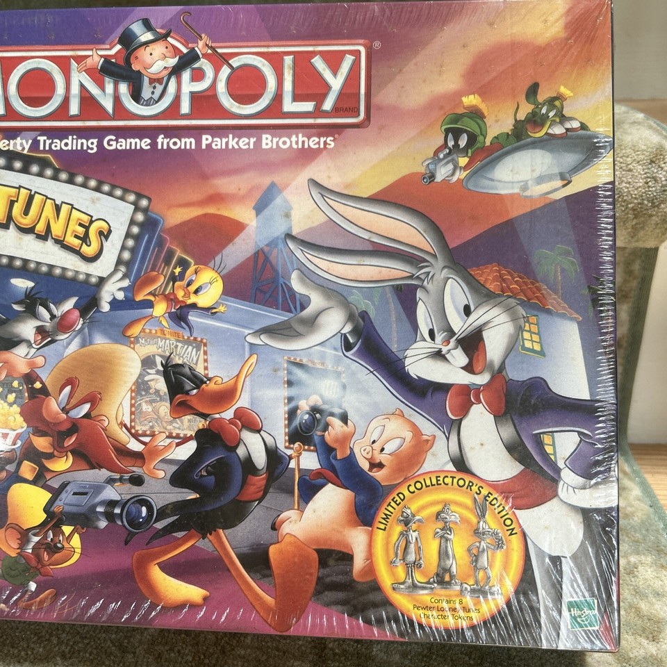 1999 Looney Tunes Monopoly Official Classic Cartoon Edition. New In Box ...
