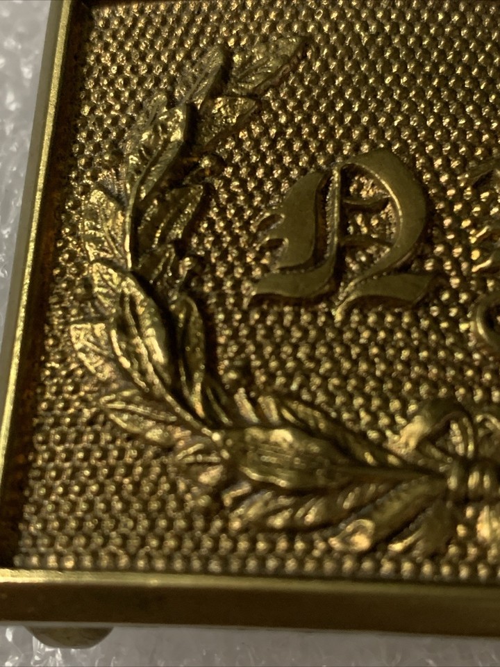 Post Civil War New York Militia Officer's Brass Belt Plate | eBay